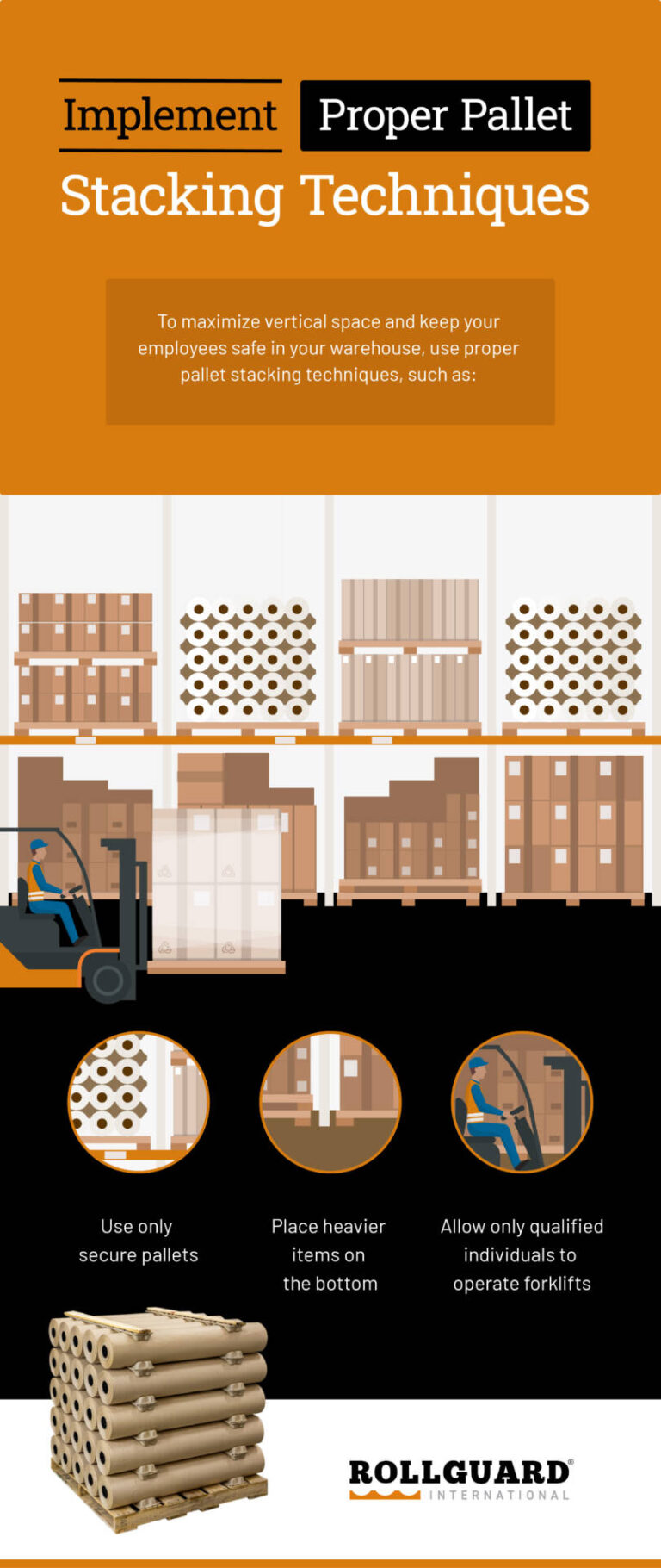 Implement-Proper-Pallet-Stacking-Techniques | Rollguard
